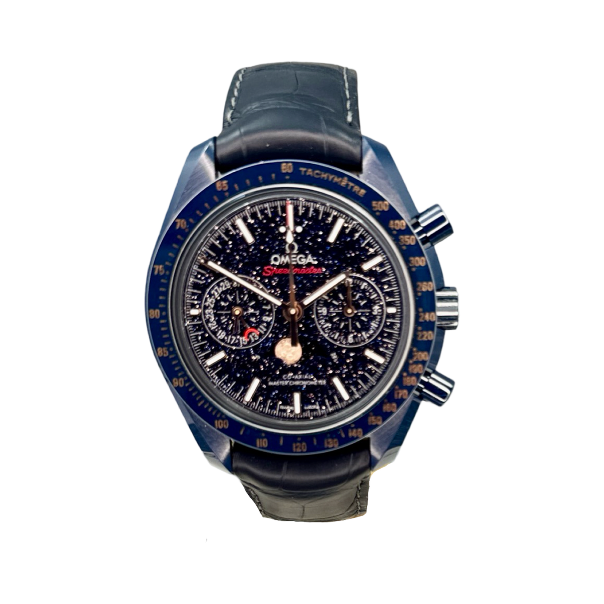 Omega Speedmaster Co‑Axial Blue Side of the Moon Aventurine Ref. 304.9 ...