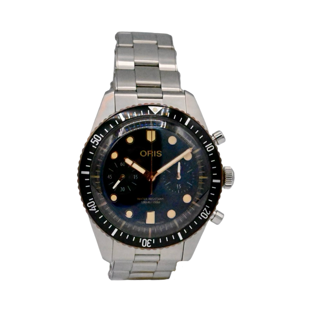 Oris Diver 65 Bronze Bezel Cronograph Ref. 01 771 7744 4354 – Twin ...