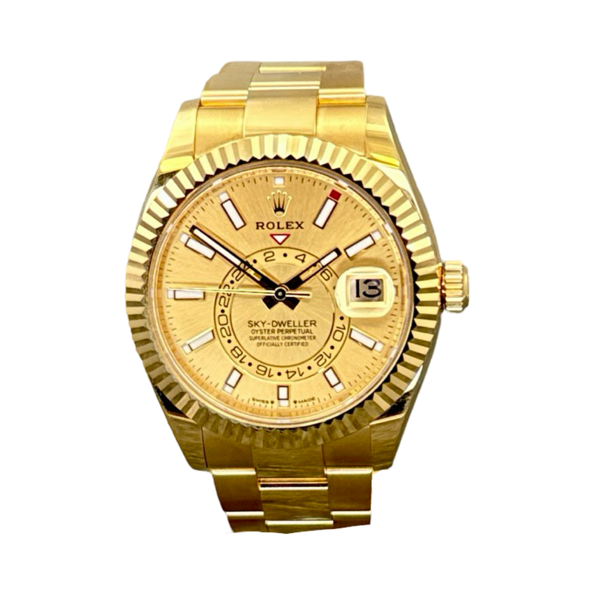 Rolex Sky Dweller 18k Yellow Gold Ref. 326938 – Twin Cities Time + Luxury